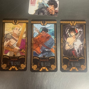 Percy Jackson Mythomagic Cards and Charms - Etsy