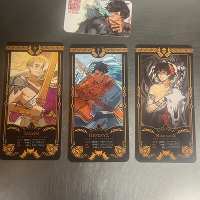 Percy Jackson Mythomagic Cards and Charms - Etsy