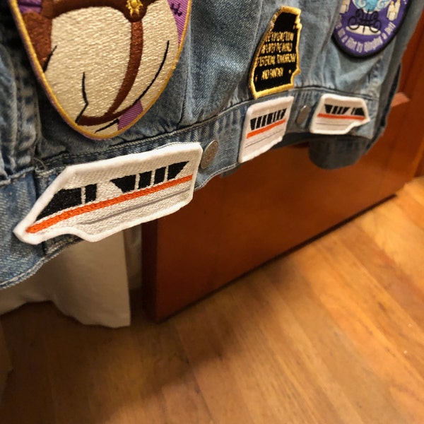 Set of 3 Mini Monorail Patches - Etsy