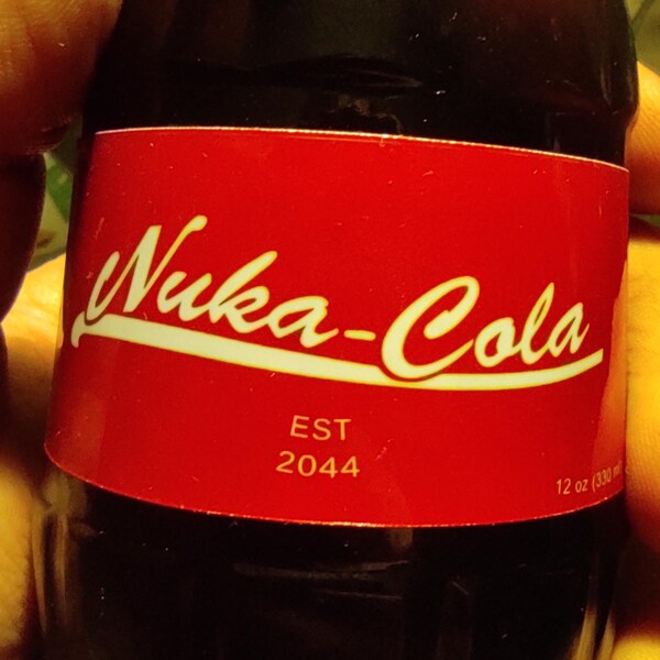Nuka Cola Label Quantum Cola Fallout for Fans Sticker Label Fan Art ...