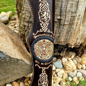 Real Leather Side Quiver With Phoenix Motif / Archer Equipment ...