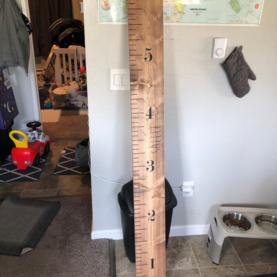 Height Chart Ruler Wooden Height Chart Growth Chart Ruler Kids ...