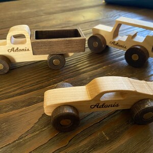 Choose Your Personalized Car Design, Wooden Toys, Baby Boy Gift, Name ...