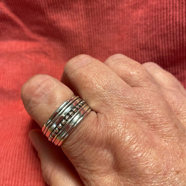 Solid Sterling Silver Swan Ring, Splint Ring, Swan Neck Splint for Dip ...