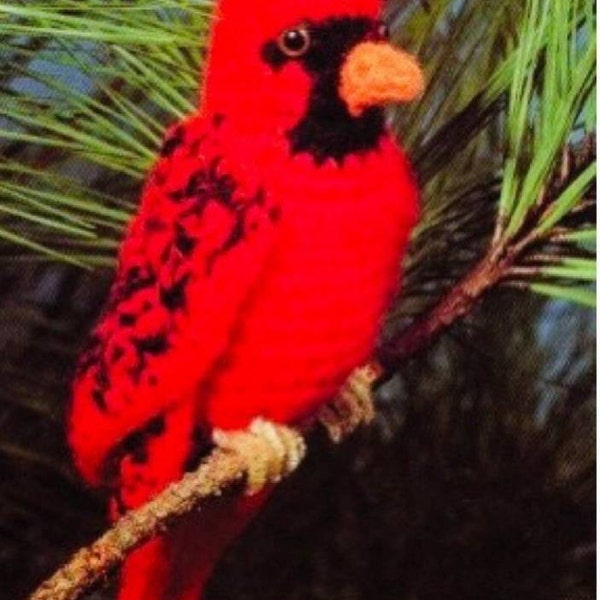 Little Cardinal Written Crochet Pattern | Crochet Amigurumi | Realistic ...