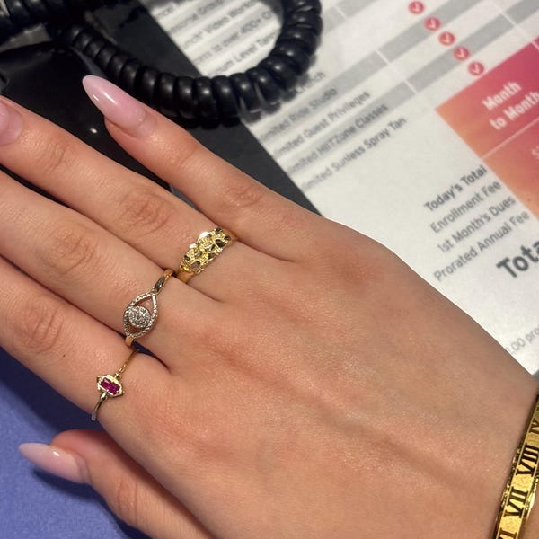 10k & 14k Solid Gold Vintage Nugget Smashing Band Ring Gift for Men ...