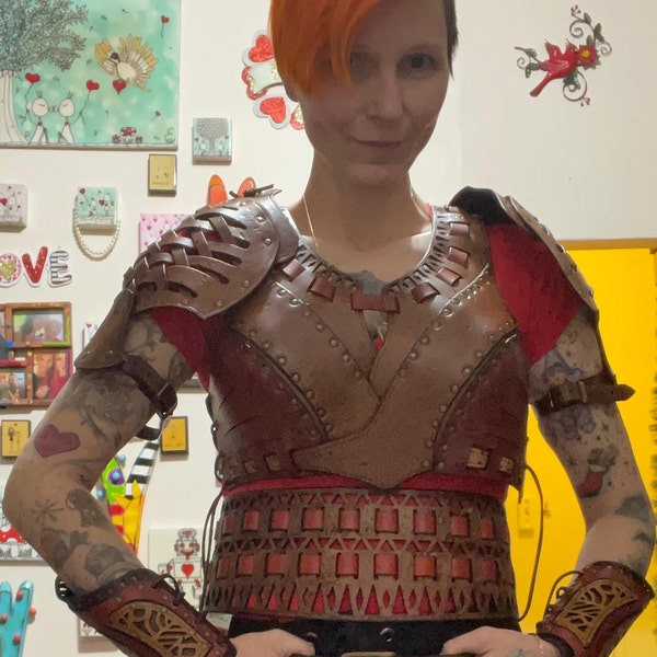 Woman Corset dorne Full Set Costume Set Larp Armor Original Design - Etsy