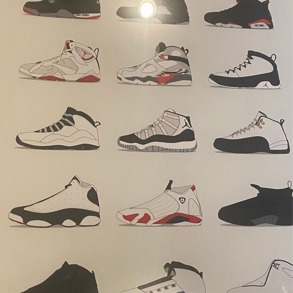 Travis Scott Shoe Collection Travis Scott Retro Poster, Vintage Sneaker ...