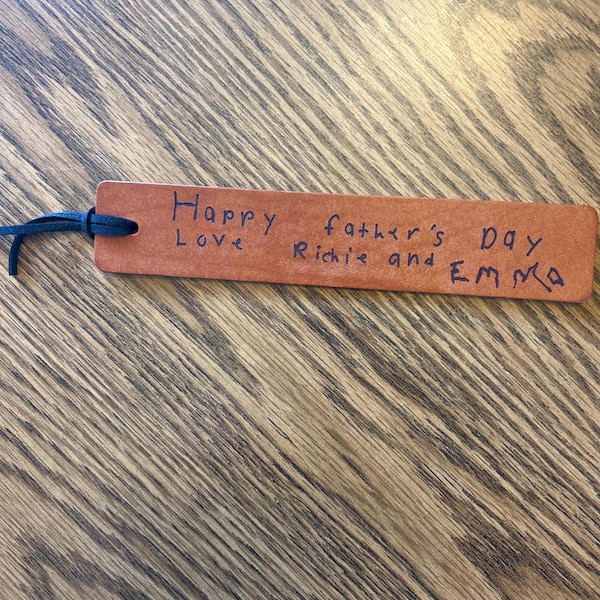 And Into This Book I Go Leather Bookmark custom Leather Bookmark ...