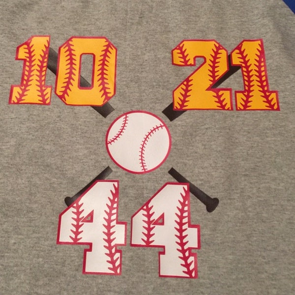 Baseball Letters & Numbers, Softball, SVG, DXF, EPS, Cut Files, Sports ...
