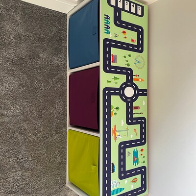 London Road Map Sticker Children Car Track Decal Kids Room Decor City ...