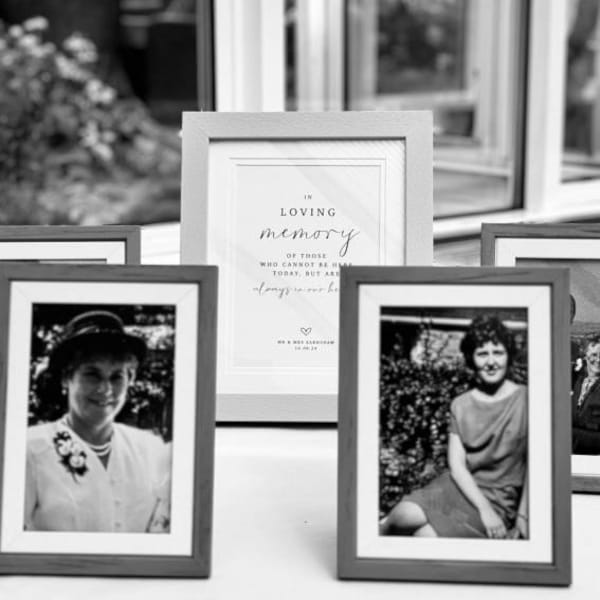 LUX Wedding Sign, in Loving Memory, Personalised Mr and Mrs Party ...