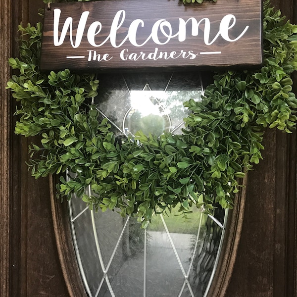 Welcome Sign | Welcome Door Sign | Personalized Sign | Family Name Sign ...