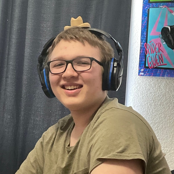 COWBOY HAT for Headsets and Headphones, Funny Gamer Accessories, Cute ...