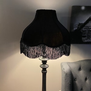 Vintage Victorian Lampshade in Purple - Etsy