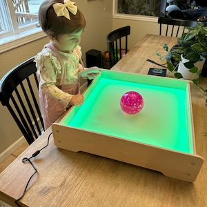 PERSONALIZED Medium Light Table for Sand Drawing. Montessori, Sensory ...