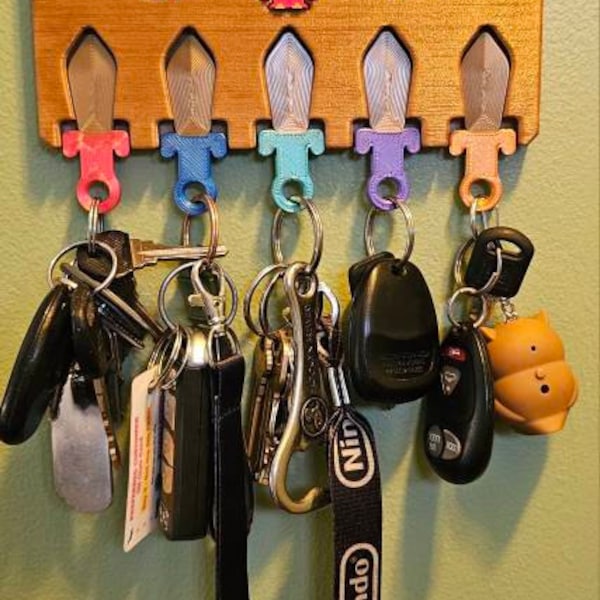 Legend of Zelda, Zelda Key Holder, Gift Ideas, Gaming Gadgets, 8bit ...