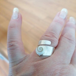 Shell Ring, Shiva Ring, Shiva Eye Ring, Sterling Silver Ring, Shell ...