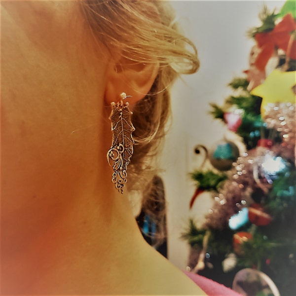 Inspired by the Solar System Silver Handmade Galaxy Earrings, Gift for ...