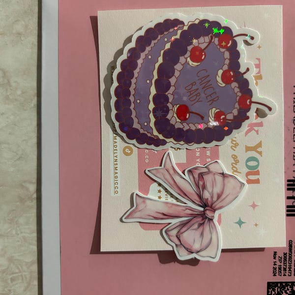 Zodiac Cakes Sticker for Phone Stickers Stickers for Girl Bow Journal ...