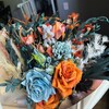 Self-color Pampas Grass Cake Topper Bouquet, Flower Cake Topper,dried ...