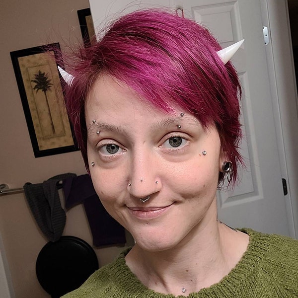 Small Demon Horns Cute Gothic Devil - Etsy