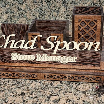 Wooden Table Name Plate Made With a Special Technique and Design ...