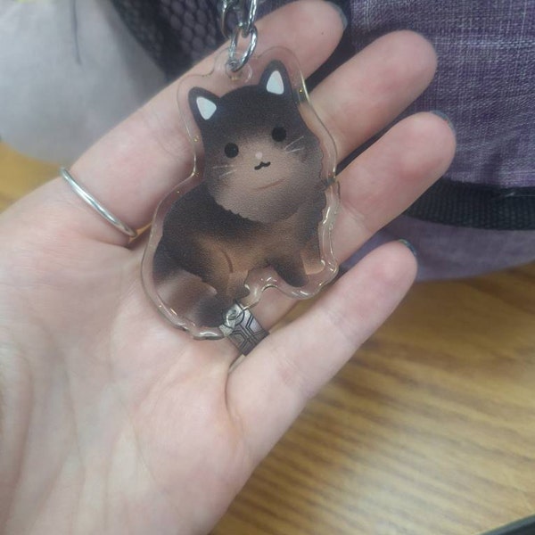 Giant Squid Acrylic Glitter Keychain Kawaii Chibi Marine Animal Ocean ...