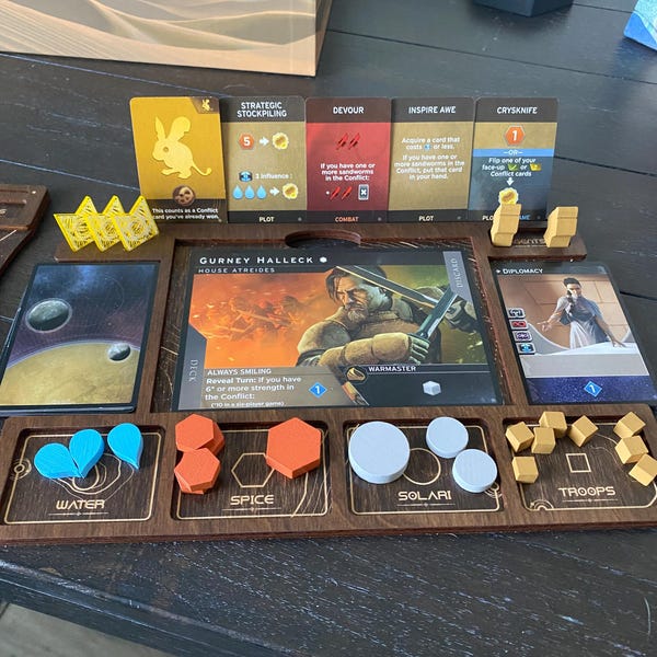 STRATA STRIKE | Dune: Imperium / Uprising Player Board - Kona Wood ...