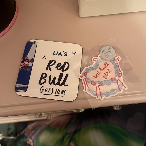 Red Bull Girl F1 Sticker | F1 Cute Sticker | Cute Sticker for Notebooks ...