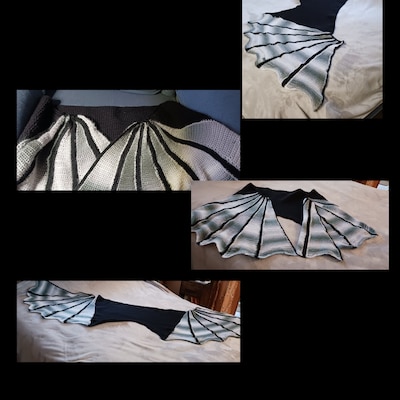 Dragon Bat Wing Crochet Shawl Pattern by Crafty Intentions DIGITAL PDF ...