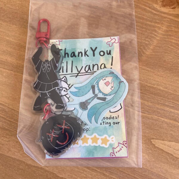 Omori Keychains - HS Basil and Stranger - Double-sided Acrylic Charms ...