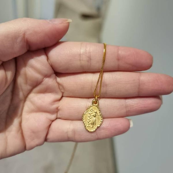 Godzilla Pendant. Gold Plated Chain Necklace - Etsy