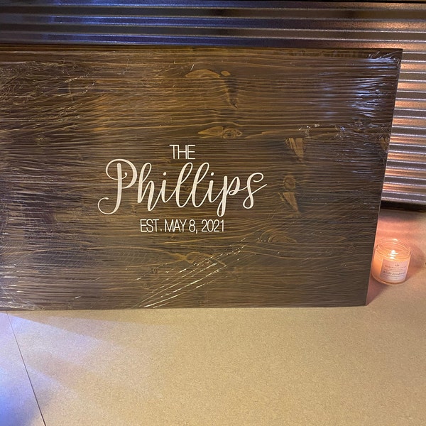 Rustic Wedding Guest Book Alternative /calligraphy Name Design/rustic ...