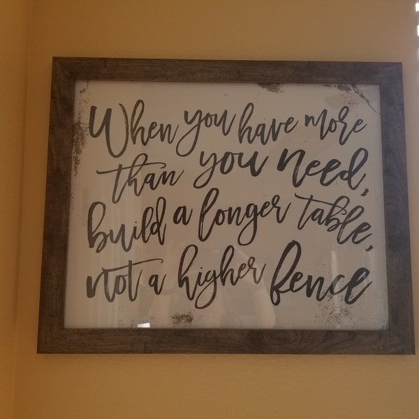 Printable Sign, When You Have More Than You Need, Dining Room Decor ...