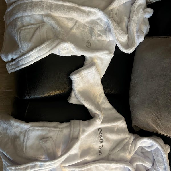 Personalised Embroidered Towelling Robe 500 GSM 100% Egyptian Cotton ...