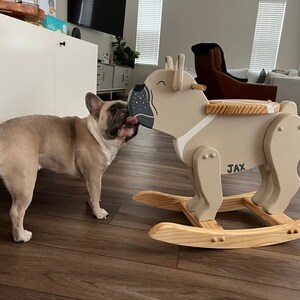 Pink Flamingo Rocker Wooden Rocking Horse for Toddler Rocker Ride on ...