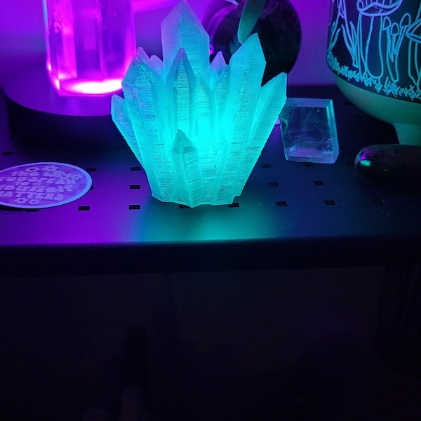 Rocky Crystal Lamp - 3D Printed - Batteries & Remote Included! - Etsy