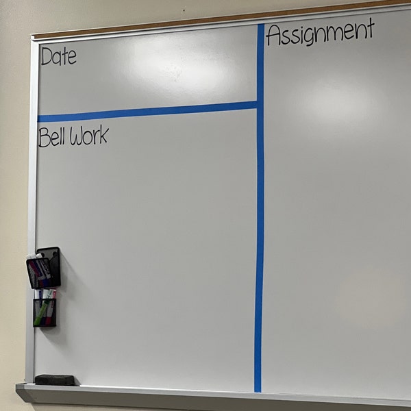 Custom Removable Whiteboard Decal/label for Classroom - Today Is, Lunch ...