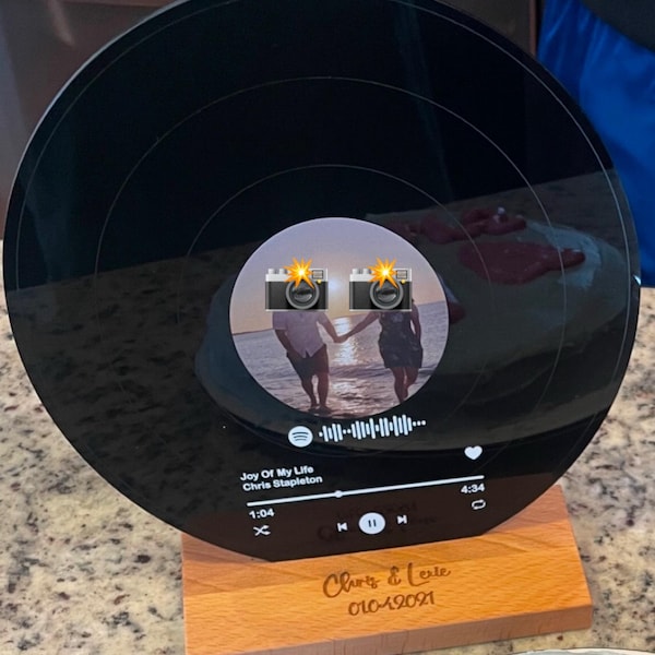 Song Personalized Record - Birthday Gift for Her - Anniversary Gift for ...