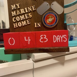 US Army Soldier Military Countdown Calendar Boots Design - Etsy