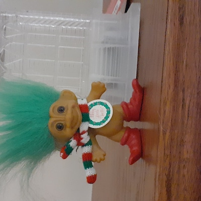 Vintage Ace Novelty Treasure Troll Doll Red Hair Red Heart - Etsy
