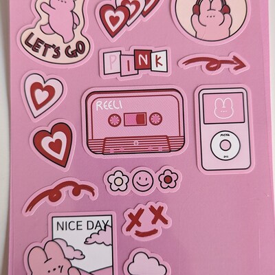 LINE Sticker Pack all in Deco 6sheets / Journal Stickers / Scrapbooking ...