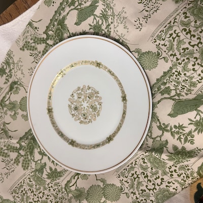 Meissen Germany Signed Weifs wave White Shape Waves Relief ONE 6pc ...