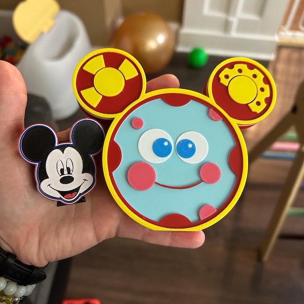 Mickey’s Clubhouse Toodles 3d-printed Standing Figures – Face, Circles ...