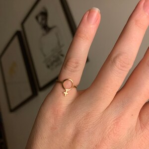 Female Symbol Ring Female Empowerment Female Symbol Gifts - Etsy