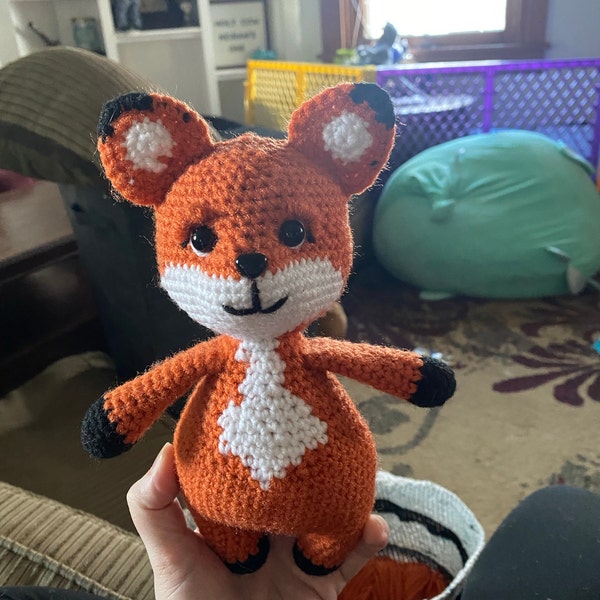 Crochet Fox Pattern | Amigurumi Fox Toy | English Crochet Toy PDF ...