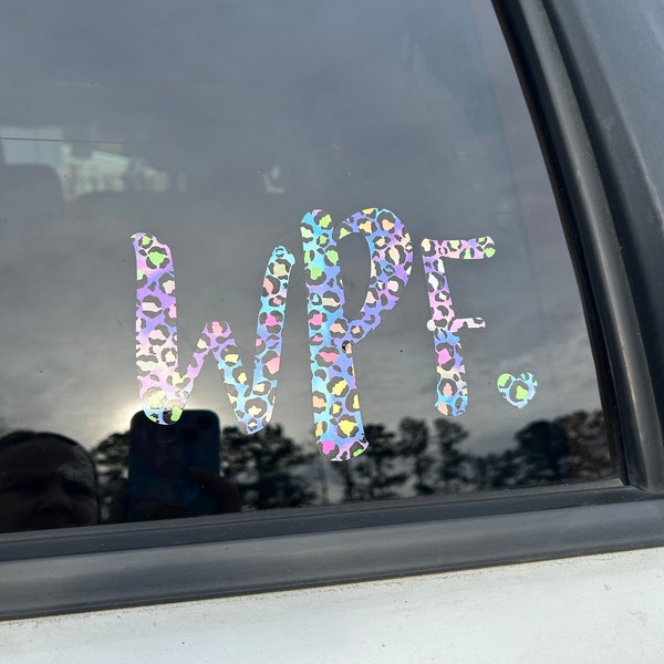 Leopard Print Monogram, Monogram Car Decal, Monogram for Phone, Laptop ...