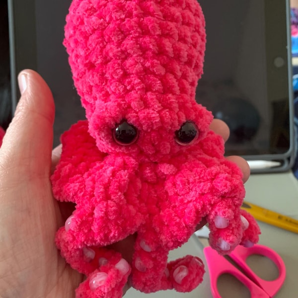 Beaded Fidget Octopus Crochet Pattern: Beginner Friendly, No Sew ...