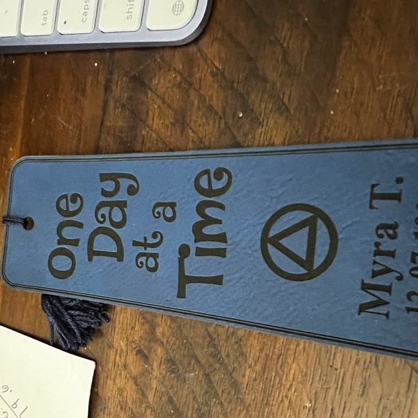 Personalized AA Bookmark - Alcoholics Anonymous Big Book Book-marks ...